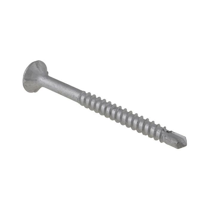 Qty 200 Bugle Batten Screw 14g x 100mm Galvanised Metal Hex Self ...