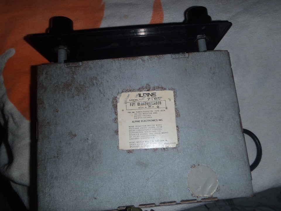 Vintage Alpine 7165 Car Stereo AM FM Cassette | eBay