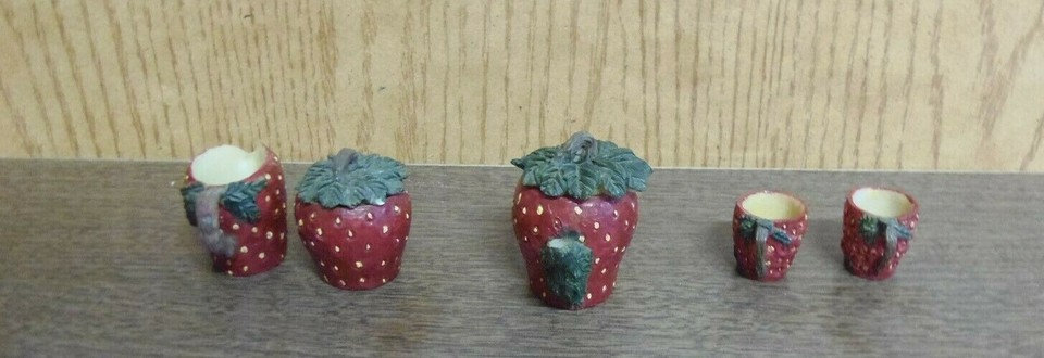 10 Piece- Mini Strawberry Themed Tea Set | eBay