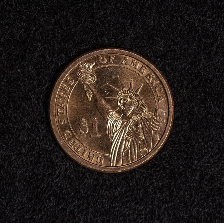 Rare GEORGE WASHINGTON 2007 P $1 Gold Coin Pictures Edge Lettering | eBay