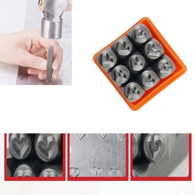 Automatic Tool Heart Shape Punch Metal Stamp Punches Hole Punch Letter ...