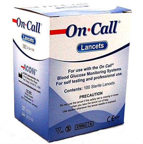 100 On Call Lancets CE Sterile Universal fit Autolet, Microlet, Beurer ...