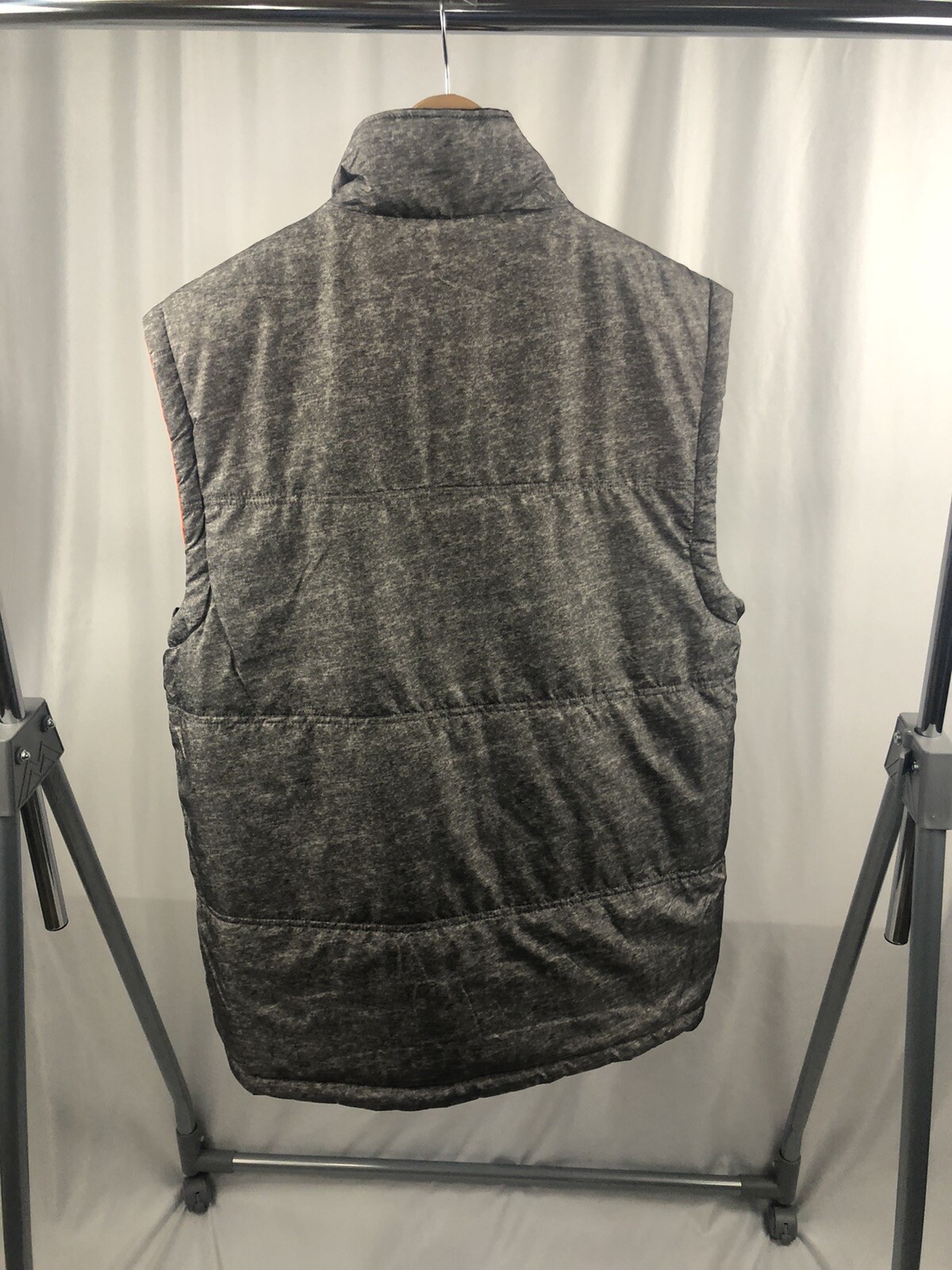 NFL CINCINNATI BENGALS Reversible Vest Black Grey Orange Fall Winter Sz ...