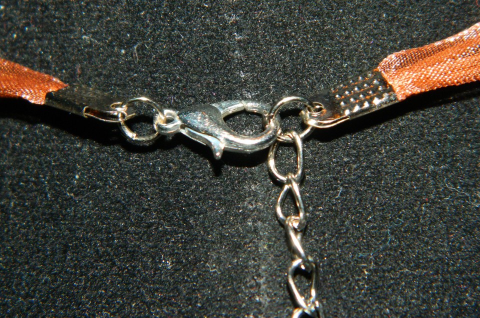 Organza Ribbon Necklace : Silver Tree of Life Pendant 17" Pagan Wicca ...