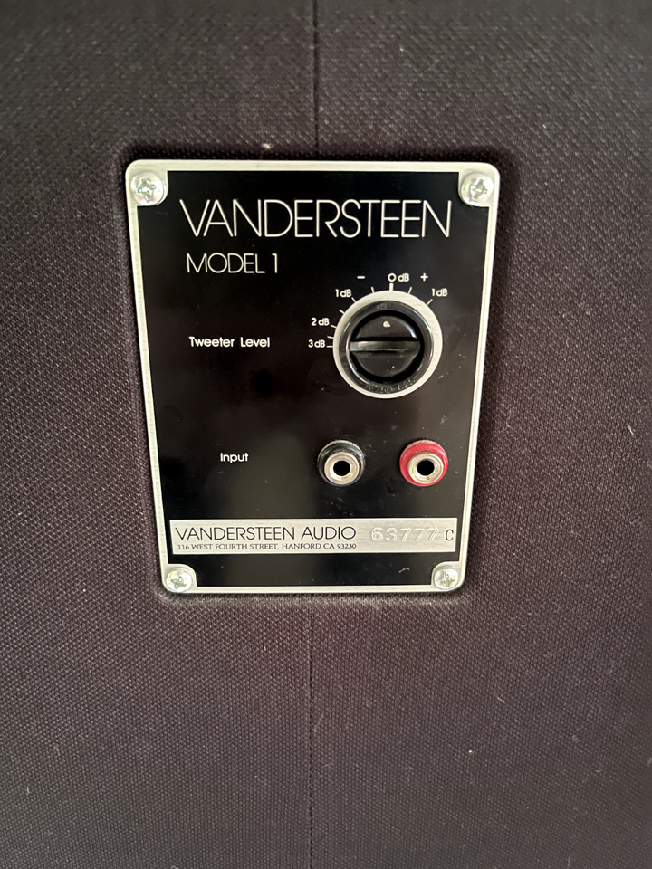Vandersteen 1C Speakers, Cherry Finish, Includes Stands | eBay