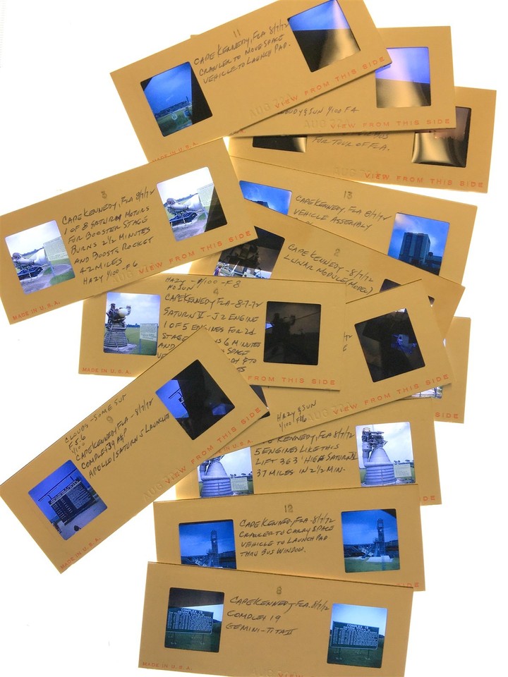 13 Vtg '72 Cape Kennedy Titan Saturn Lunar Models Kodachrome Color ...