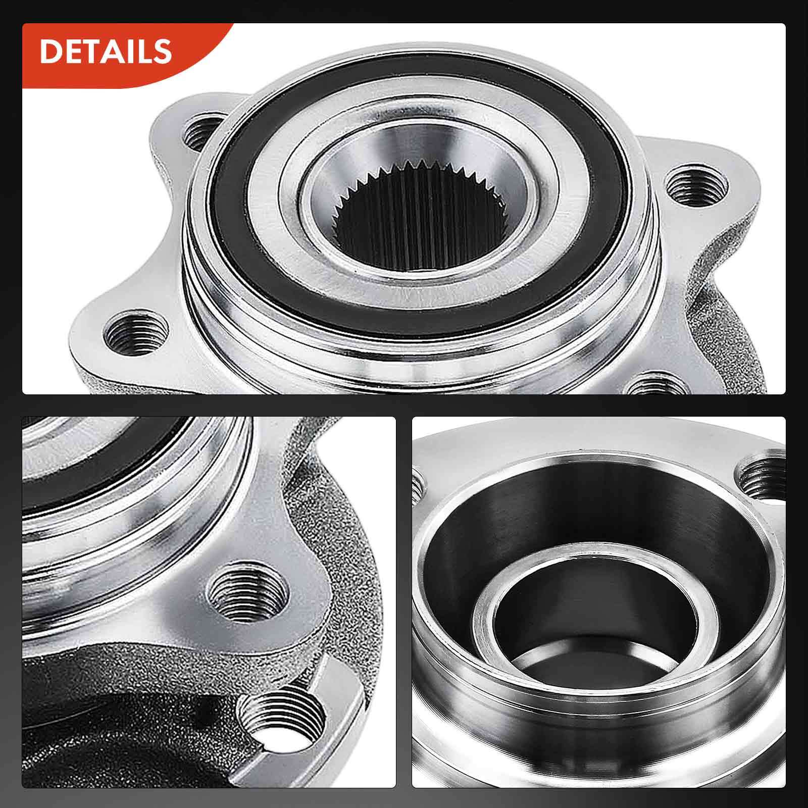 1x Wheel Bearing Hub Front for Audi A6 C6 4F2 4F5 R8 427 A6 Allroad ...