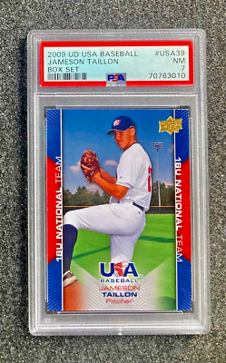 2009 UD USA Baseball Jameson Taillon Box Set #USA39 Baseball Card PSA 7 ...