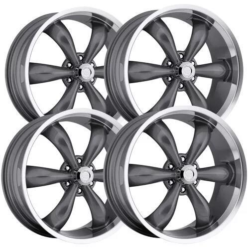 (Set-4) Vision 142 Legend 20x9 6x5.5 6x139.7 20mm Gunmetal Wheels Rims ...