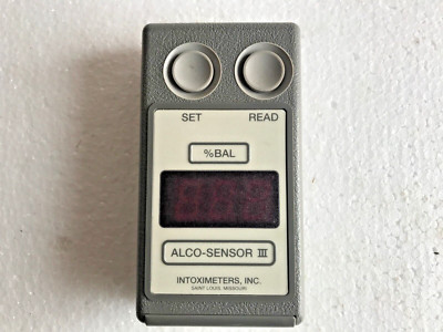 ALCO-SENSOR III Alcohol Meter Breath Analyzer- Electronic Breathalyzers ...