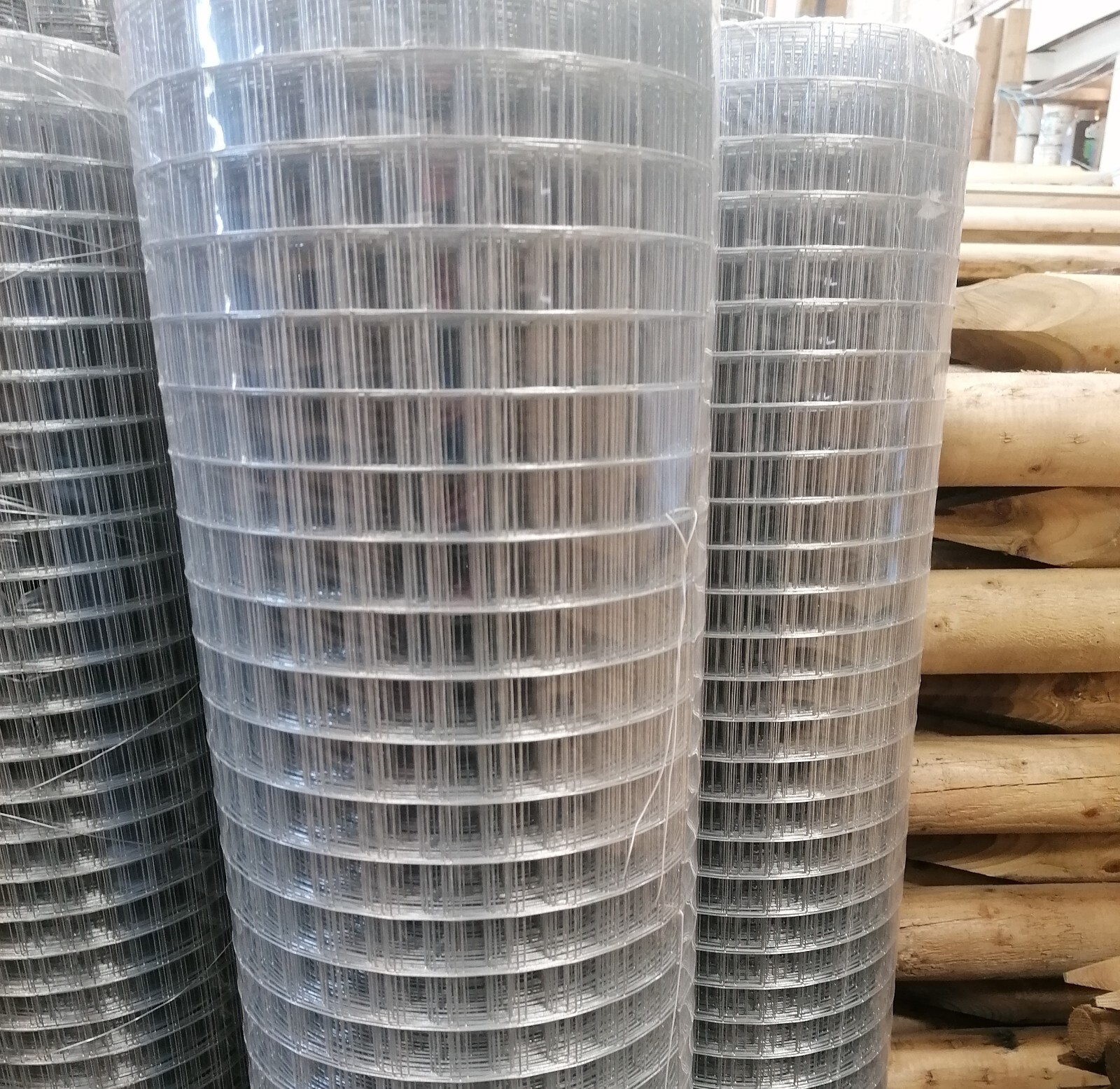 120cm (4ft) tall x 30m long 50mm square (2 inch x 2 inch) Galvanised ...