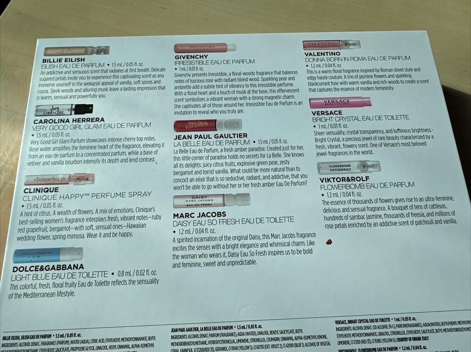 Ulta Women's Discover The Joy of Fragrance 10pc Parfum Sampler Gift Set ...