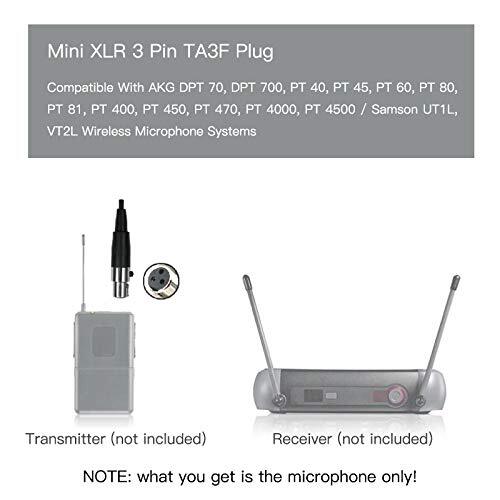 MIC-J 044 Lapel Microphone Lavalier Microphone Compatible with AKG ...