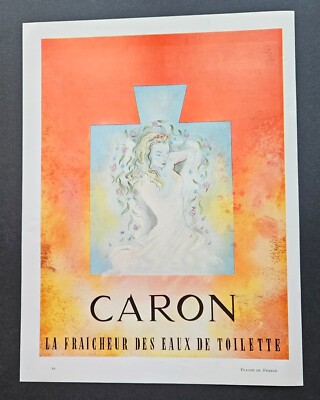 CARON parfum - PUBLICITE 1959 Print AD 2202 | eBay