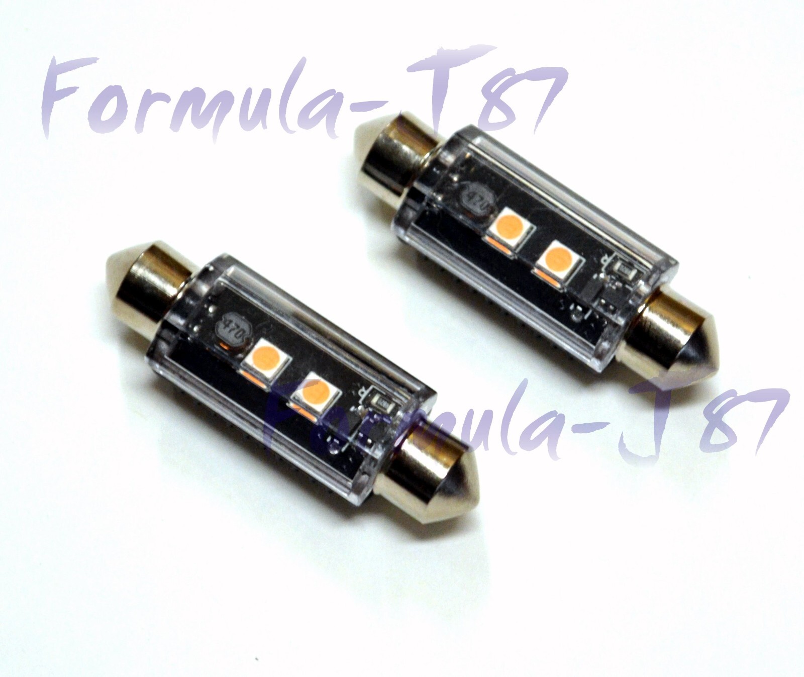 LED Light Canbus Error Free 578 5W Purple Two Bulb Interior Dome ...