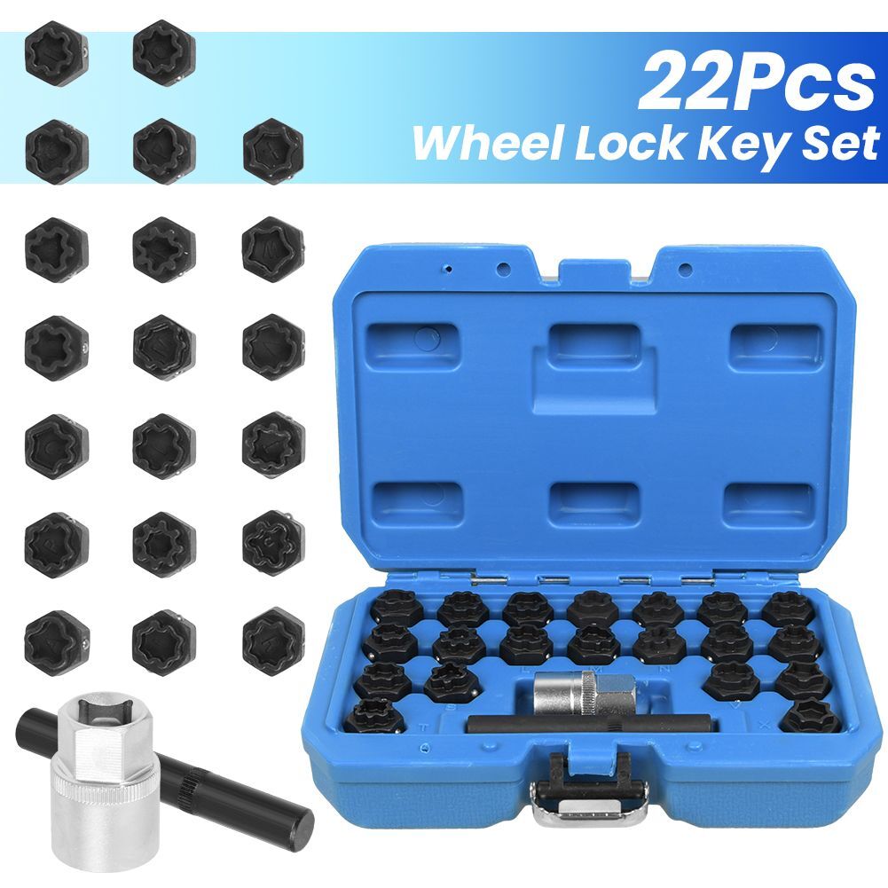 22PCS Wheel Locking Key Set for Audi Anti-Theft Wheel Rim Lug Nut ...