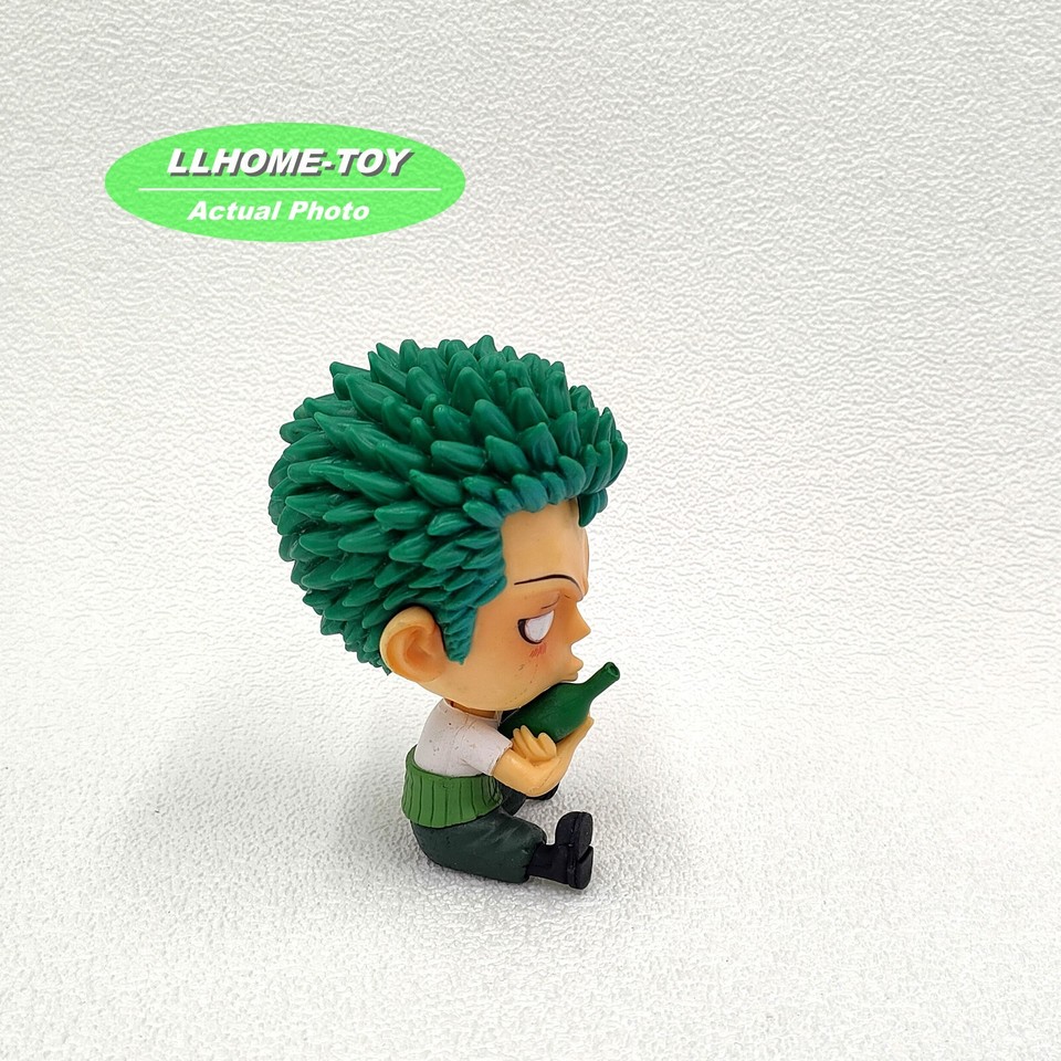 Anime OP Roronoa Zoro drunk Big Head Cute PVC Figures Action Toy Gift ...