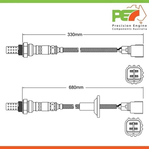 2x New * OEM * Pre-Cat & Post-Cat Oxygen Sensors For Lexus ES300 MCV10 ...