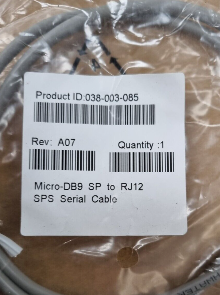DELL EMC 038-003-085 A07 MICRO-DB9 SP TO RJ12 SPS SERIAL CABLE (RBD3.3 ...