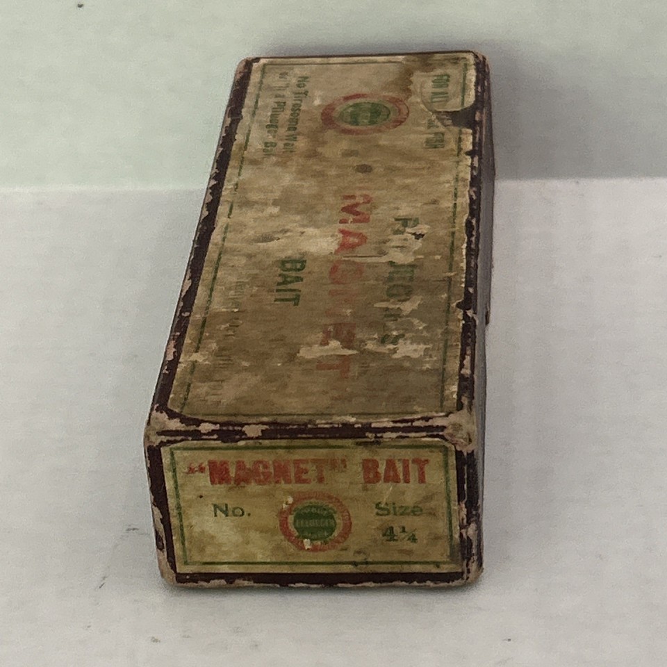 Vintage 1940s/50s Pflueger's Magnet Bait fishing lure BOX ONLY Rare HTF ...