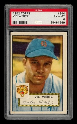 1952 Topps Set-Break #244 Vic Wertz PSA 6 EX-MT | eBay