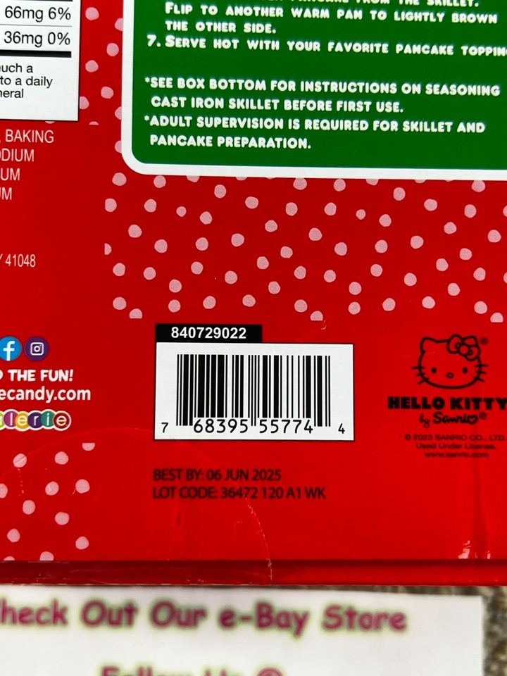 Hello Kitty Shaped Cast Iron Metal Skillet w/ Pancake Batter Mix - Gift ...