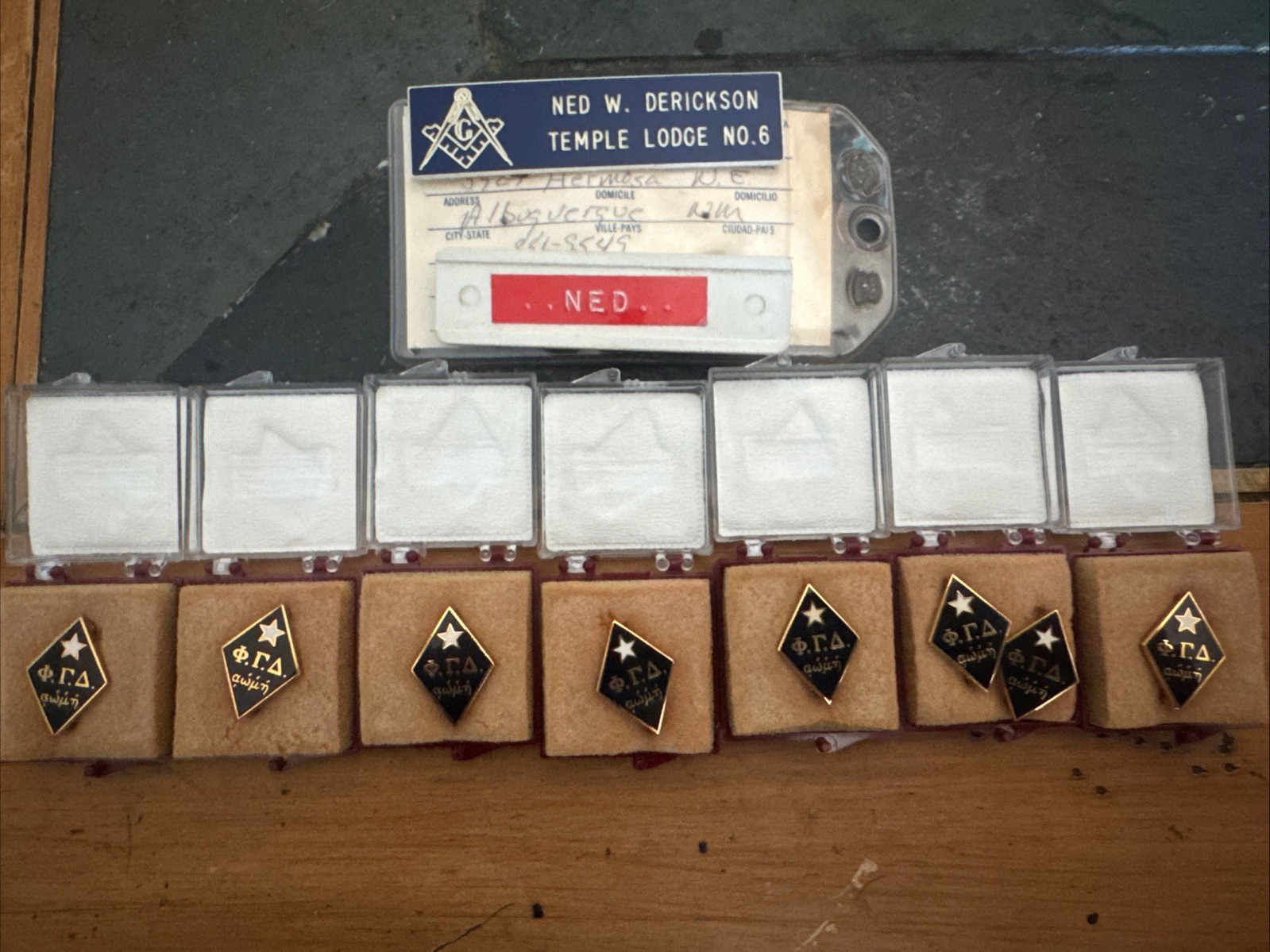 1985-1984 10k Phi Gamma Delta Pi pin with black enamel 8 pins | eBay