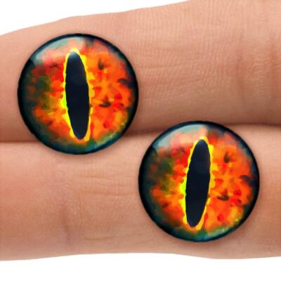 18mm Glass Monster Eyes Realistic Taxidermy Craft Eyeballs | eBay