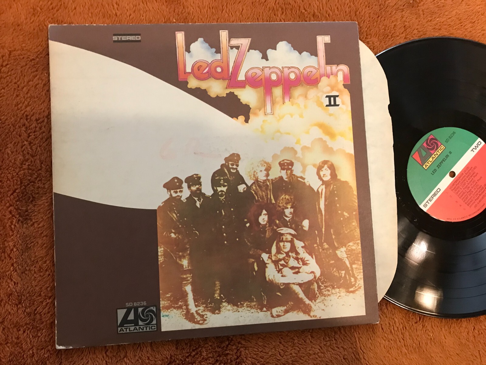 Led Zeppelin II SD-8236 1841 Broadway '69 LP MO rare monarch press ...