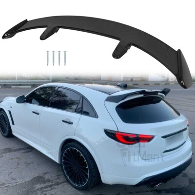 Rear Roof Spoiler Trunk Lip Wing Carbon Fiber For 03-13 INFINITI FX50 ...