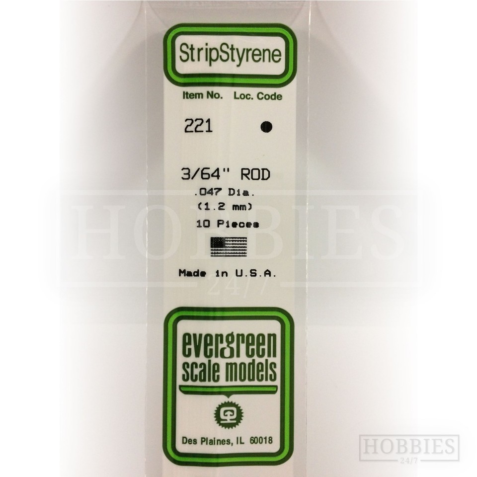 Evergreen Strip Styrene Rods Tubes Angles Model Scratch Building ...