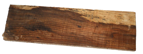 FIDDLEBACK SPALTED MAPLE SLAB CRAFTING WOODWORKING APPROX 21.5x6.5x1.25 ...
