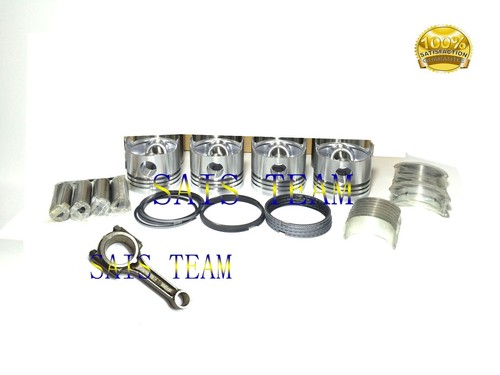 K4D Engine Piston Kit Connecting rod For Mitsubishi Tractor Generator ...