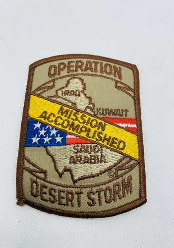 Operation Desert Storm Mission Accomplished Sew On Patch | eBay