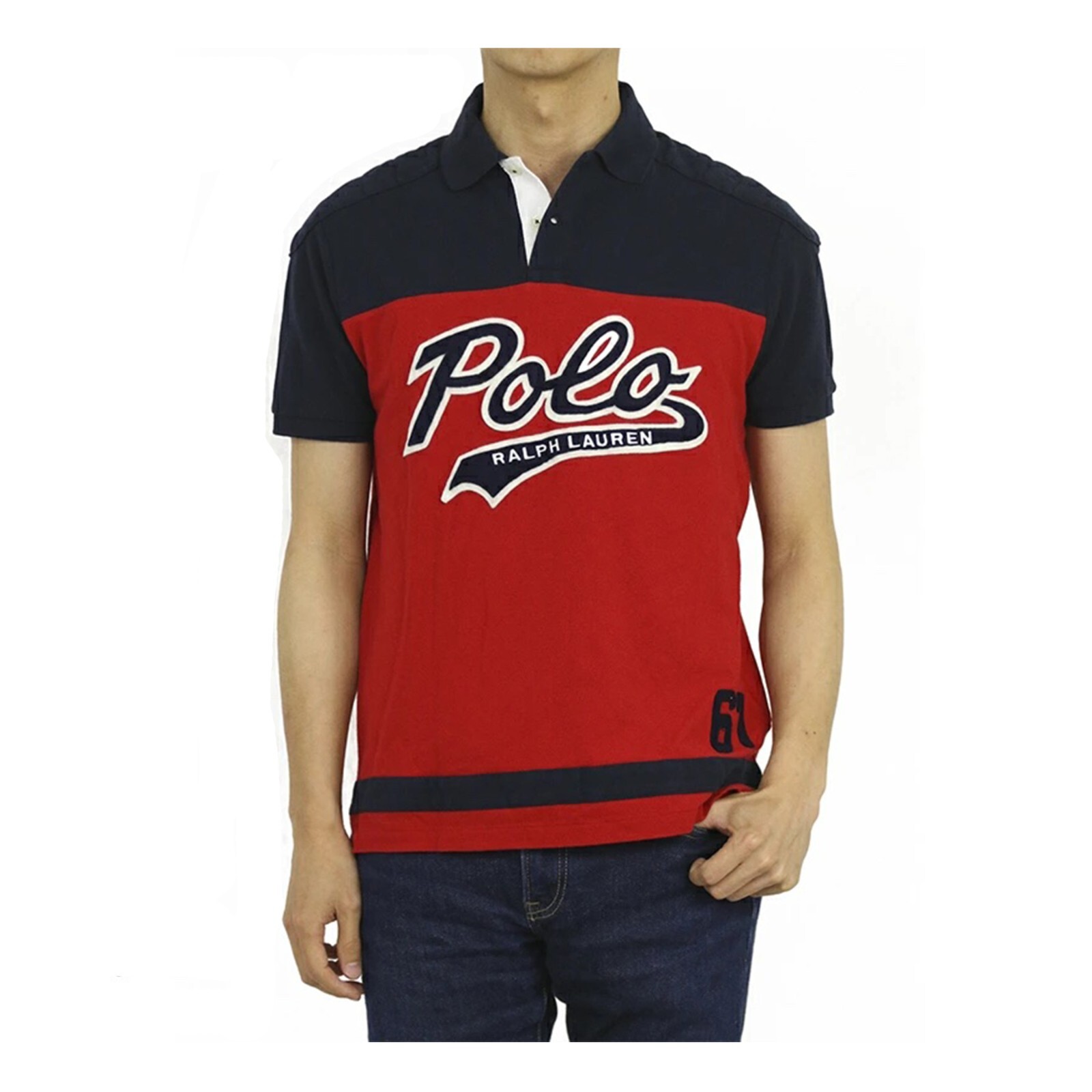 *MINOR DEFECT* Polo Ralph Lauren Custom Slim Fit Cursive Polo - Red ...