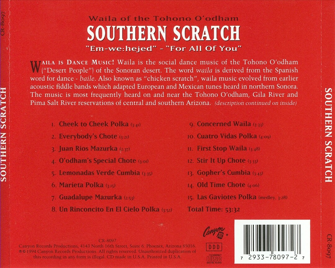 VARIOUS ARTISTS WAILA OF THE TOHONO O'ODHAM NEW CD 729337809727| eBay