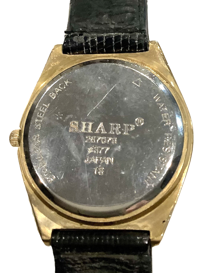 Sharp 377 Day Date Men's Quartz Watch NEEDS BATTERY NO RESERVE | eBay