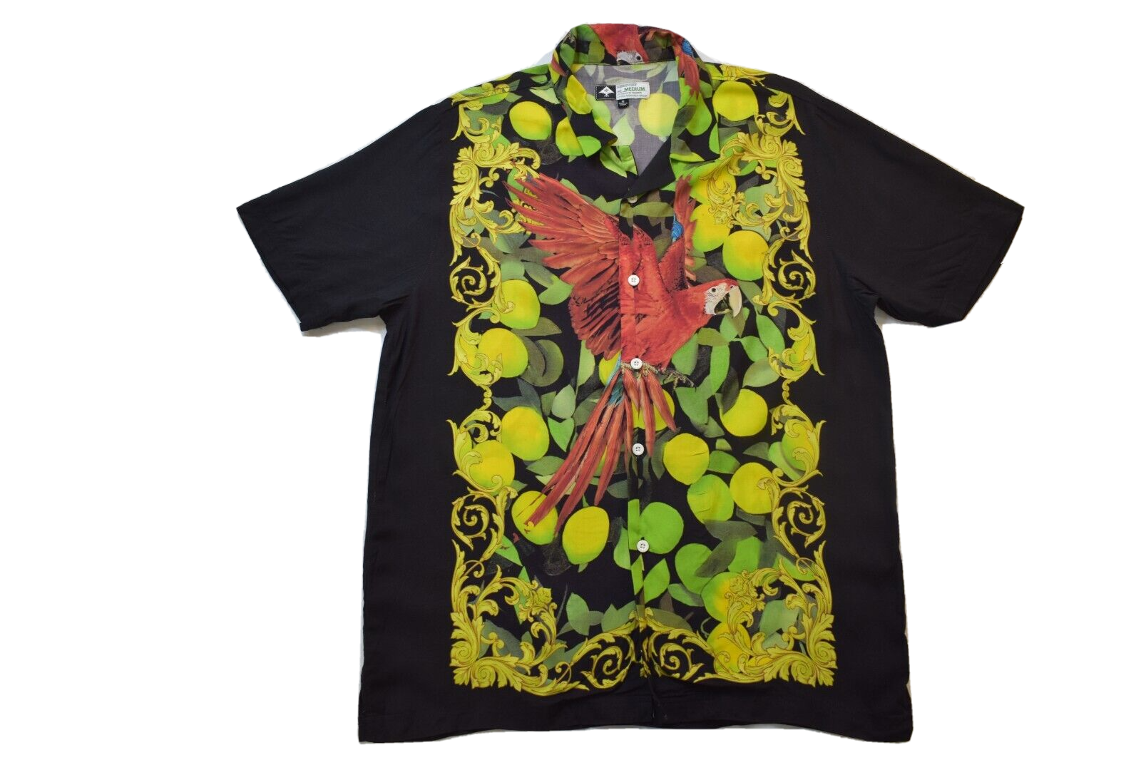 LRG Lifted Research Group Mens A1 Perico Parakeet Woven Button-Up Shirt ...