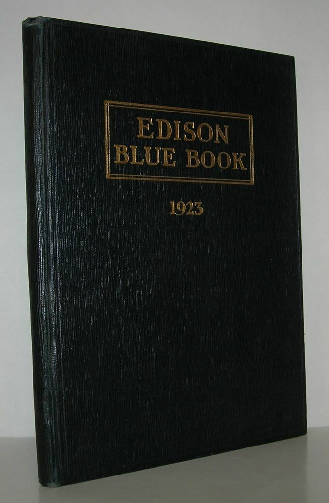 Edison Lamp Works Of General / EDISON BLUE BOOK 1923 Advertising Plans ...