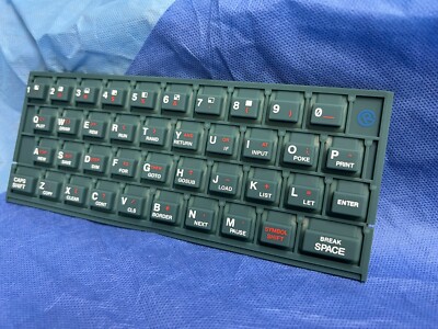 Sinclair ZX Spectrum 16K / 48K Rubber Keyboard Mat - Original Color ...