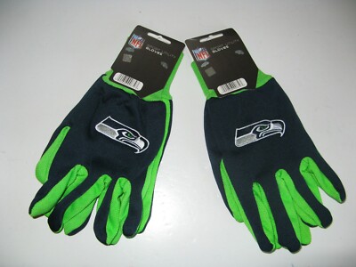 TWO PAIR OF SEATTLE SEAHAWKS SPORT UTILITY GLOVES FROM FOREVER ...