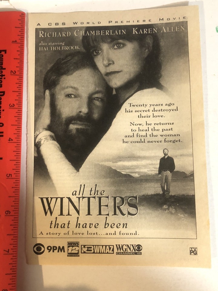 All The Winters That Have Been Tv Guide Print Ad Richard Chamberlain ...