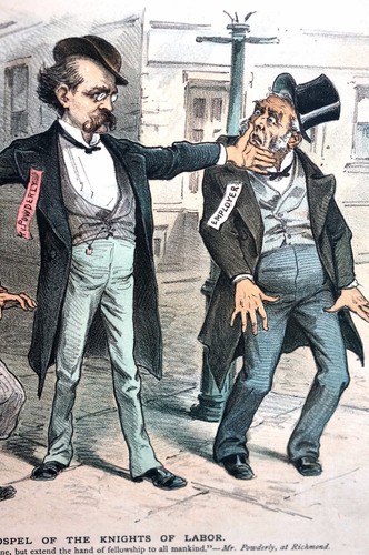 Terence Powderly 1886 KNIGHTS of LABOR UNION WORKERS EMPLOYERS ...