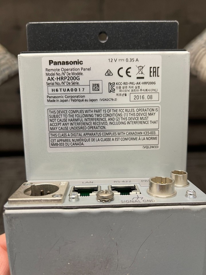 Panasonic AK-HRP200 Remote Control Operation Panel Camera Controller | eBay