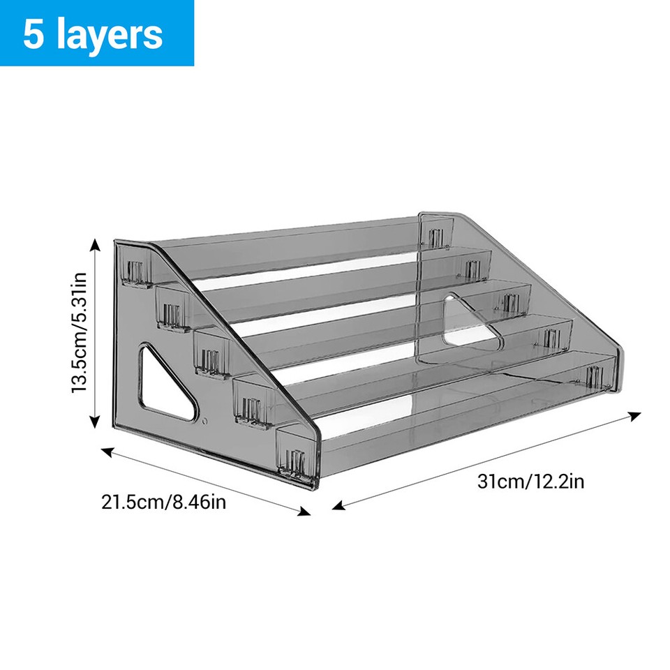3-7 Tier Acrylic Collector Card Display Stand Rack Shelf For Trading ...