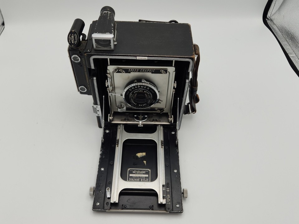 Graflex Speed Graphic 4x5 Large Format Press Camera Optar 135mm F4.7 ...