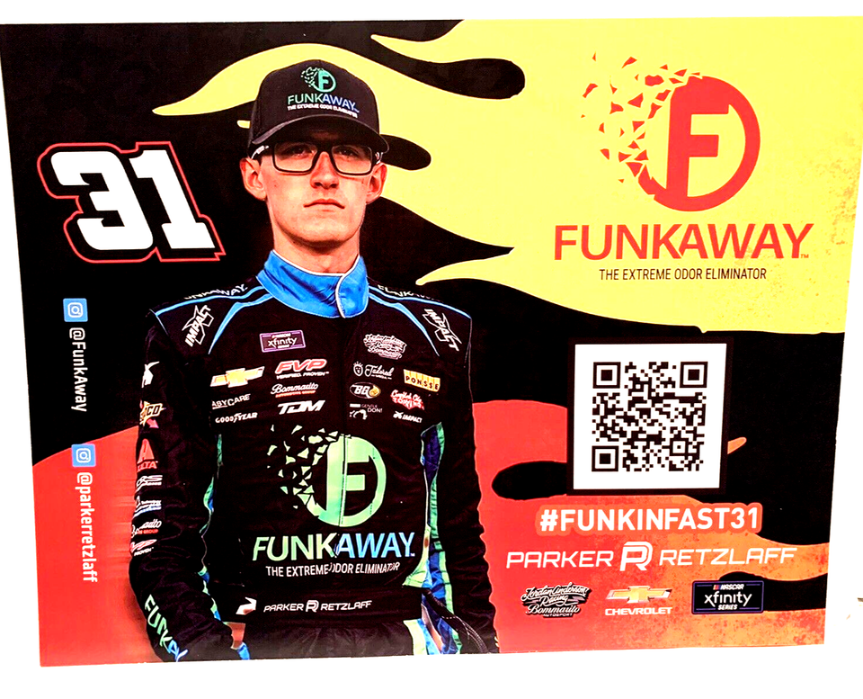 2024 JAR PARKER RITZLAFF #31 FUNKAWAY X ODOR ELIM NASCAR XFINITY SERIES ...