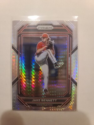 2023 Prizm Baseball Jake Bennett #51 Hyper Prizm Parallel Washington ...