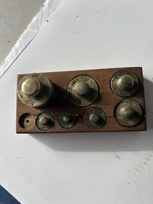 Vintage Brass Scale Weights | eBay