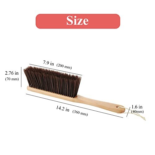 Counter Duster with Wood Handle, Hand Broom,Wood Block Hand Brush,Horse ...
